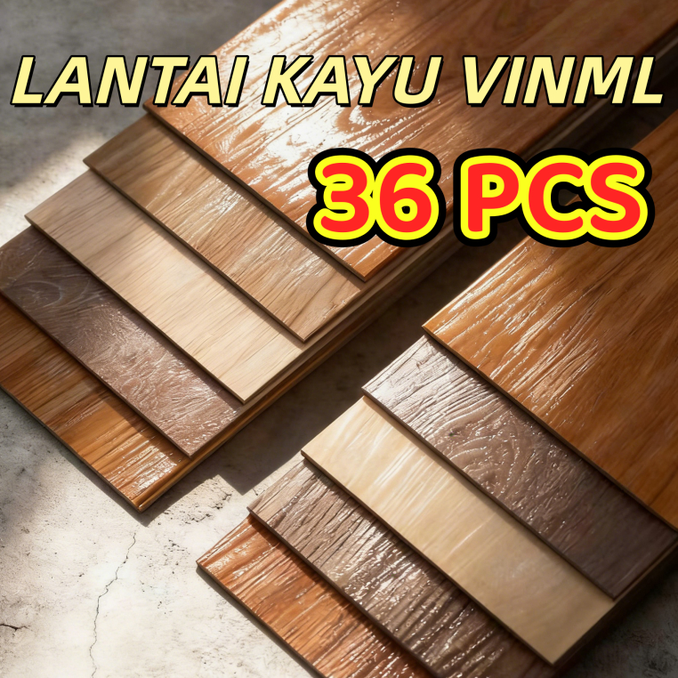 Jual Paket 36 Pcs Floor Vinyl Lantai Stiker Kayu Parquet Dengan Lem ...