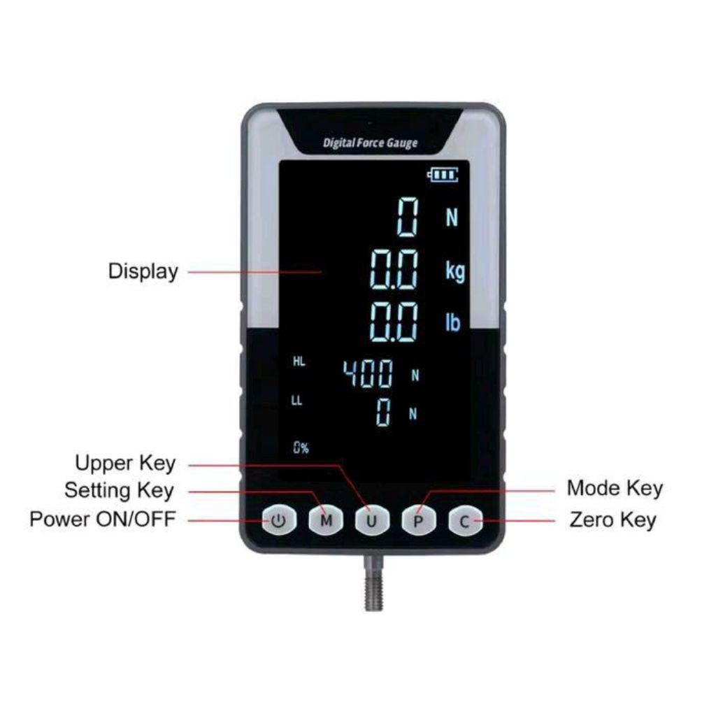 Jual Force Gauge Digital DF-1000 1000N/100Kg – Peak Hold | Push Pull ...
