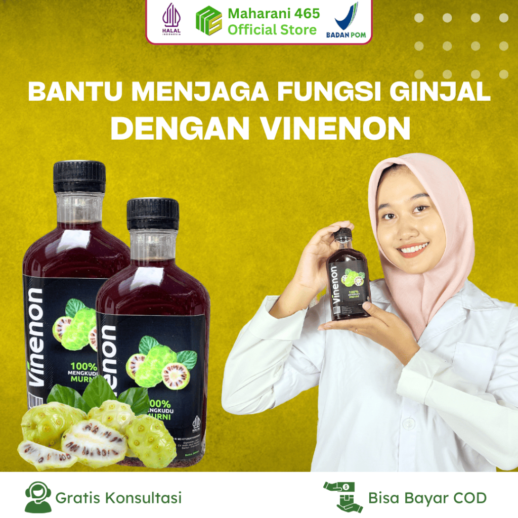 Jual Vinenon cuka mengkudu | herbal untuk mendukung kesehatan ginjal ...