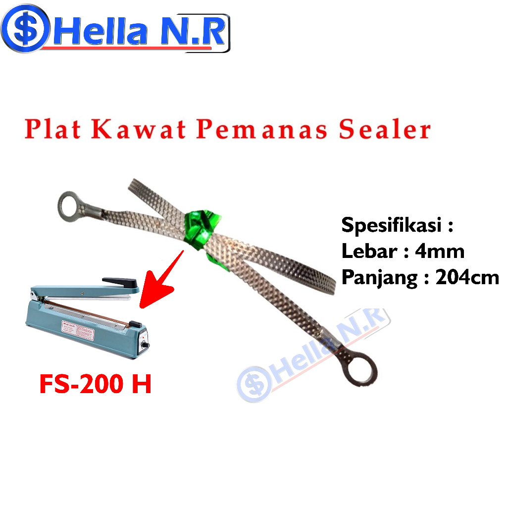 Jual Element plat kawat pemanas sealer Fs-200 / plat kawat pemanas ...