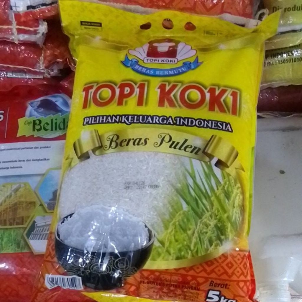 Jual Beras Topi Koki 5Kg | Shopee Indonesia