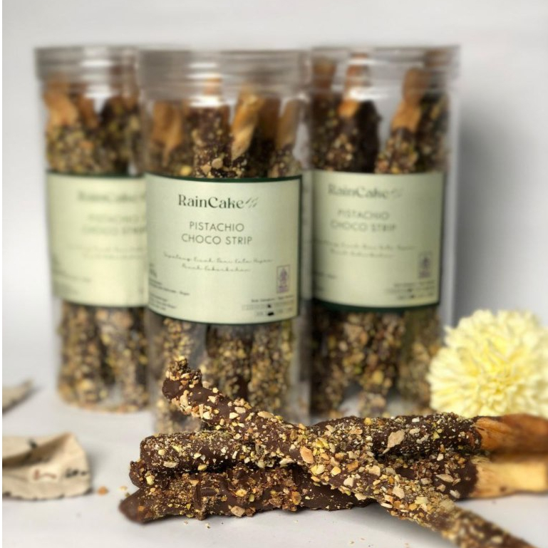 Jual Bogor Raincake - Pistachio Choco Strip | Shopee Indonesia
