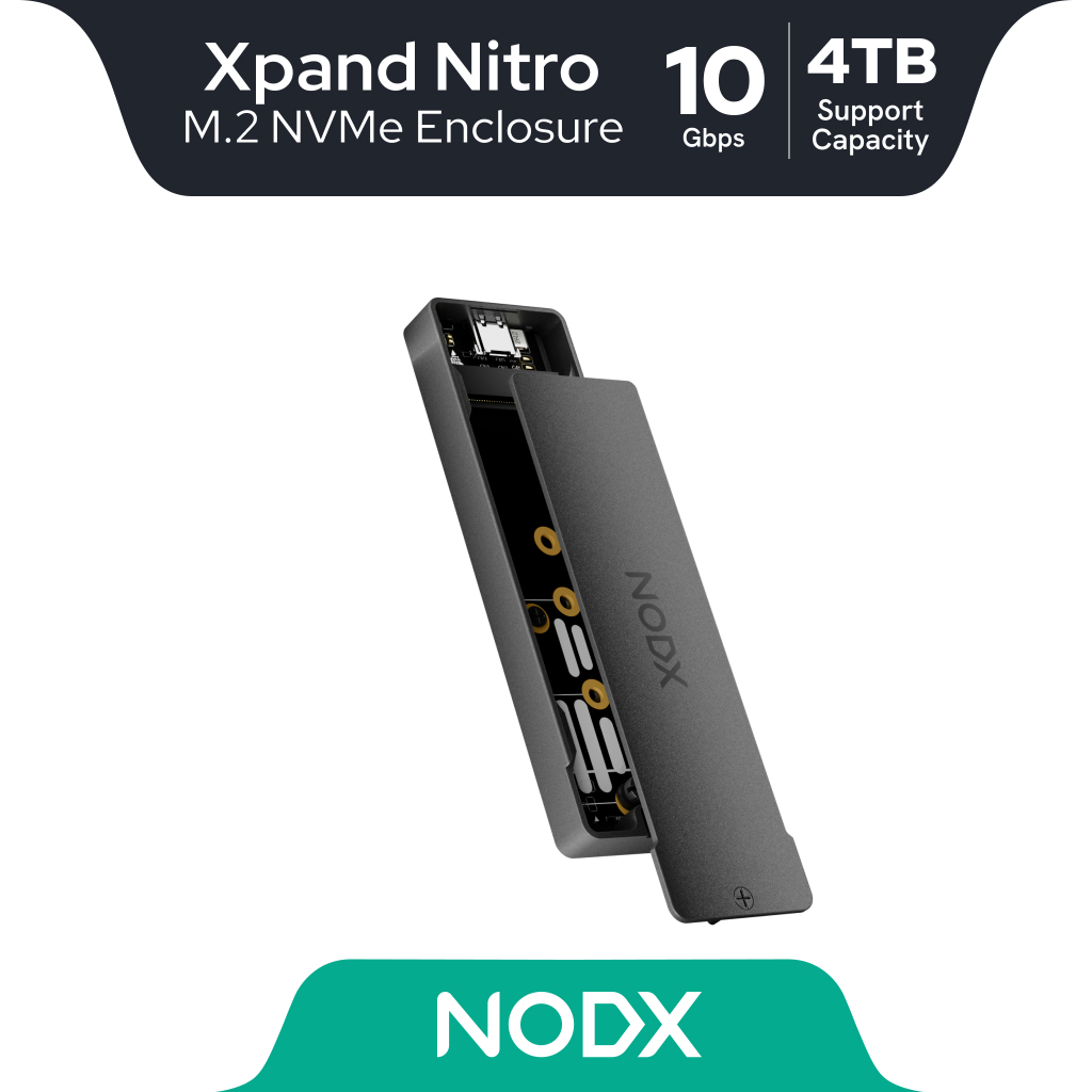 Jual NODX Xpand Nitro M.2 NVMe 10Gbps Enclosure - Graphite | Shopee ...