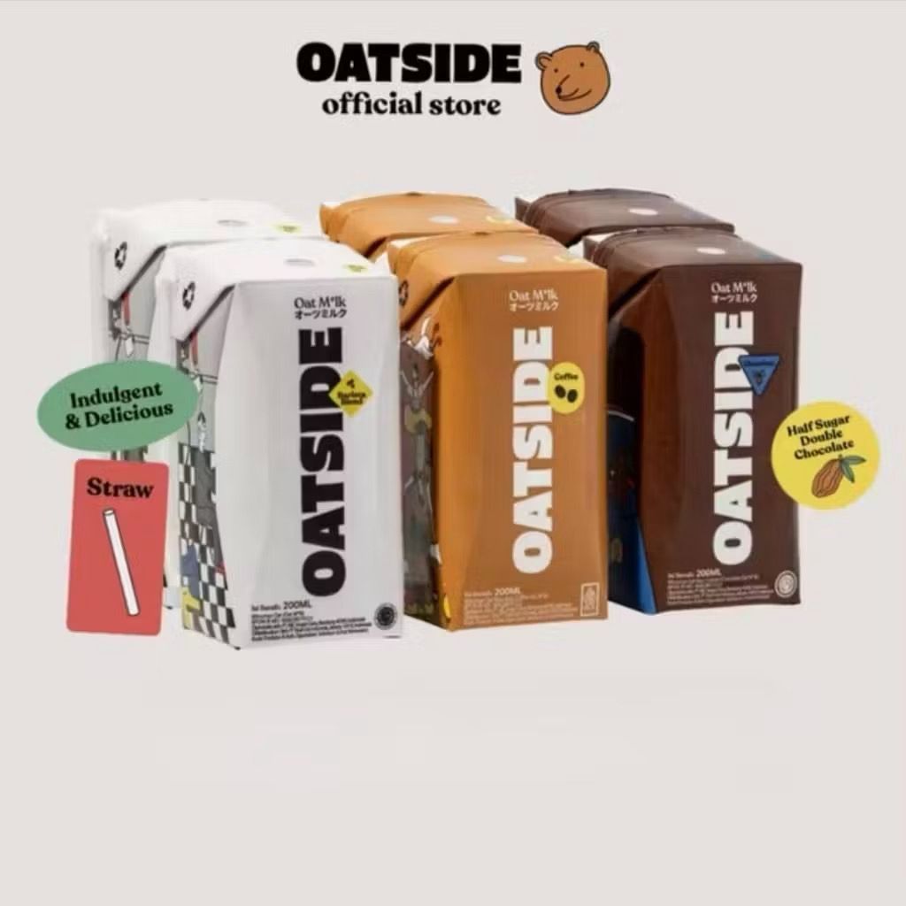 Jual Oatside Mini Straw Oat Milk 200ml isi 24 PCS | Shopee Indonesia