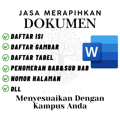Jual Jasa Merapihkan Dokumen | layout | Numbering | Daftar Isi, Gambar ...