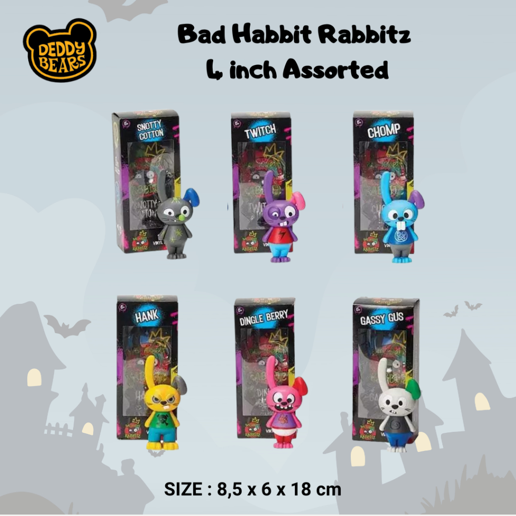 Jual Deddy Bears Bad Habbit Rabbitz Vinyl 4inch - Koleksi Pajangan ...