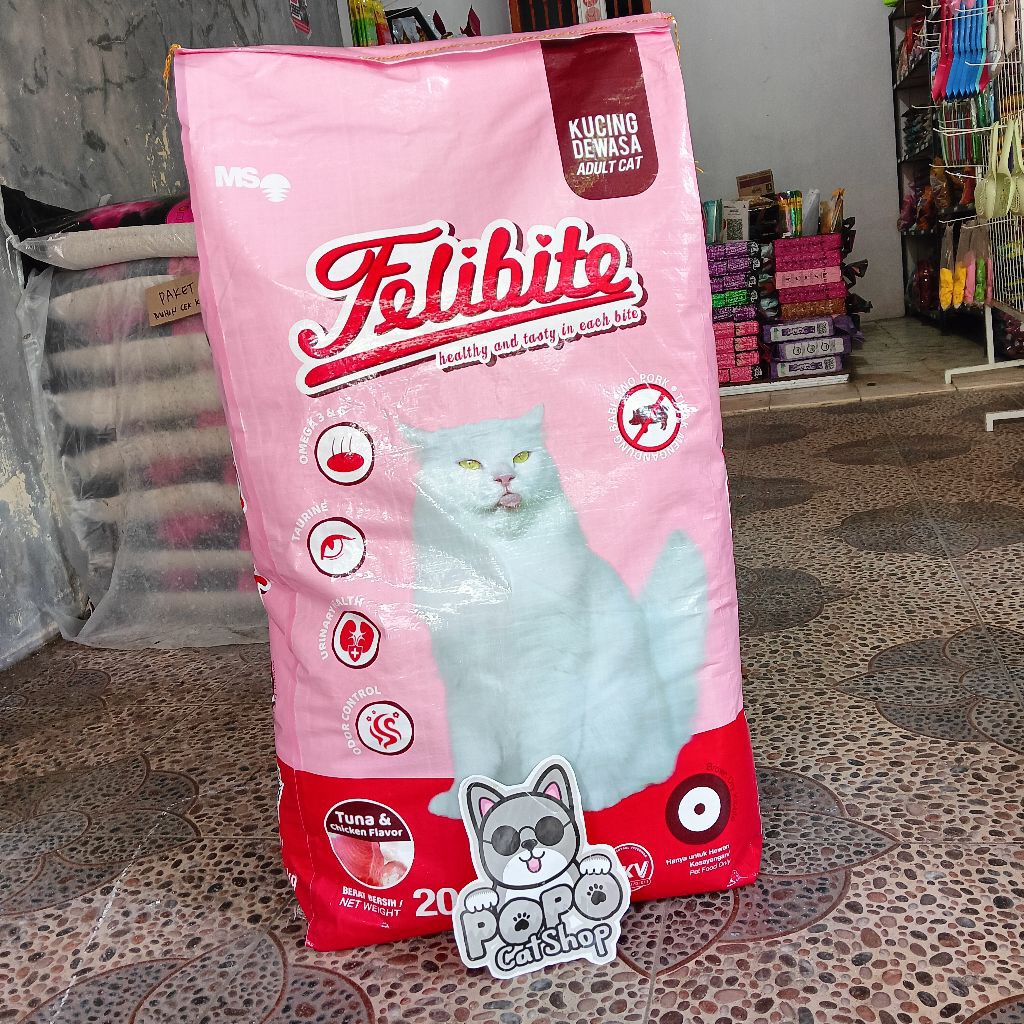 Jual makanan kucing felibite tuna kibble donat sak 20kg | Shopee Indonesia