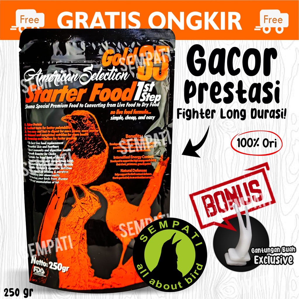 Jual SEMPATI AMS Murai Batu Starter Food 1 St Step 250 Gr American ...
