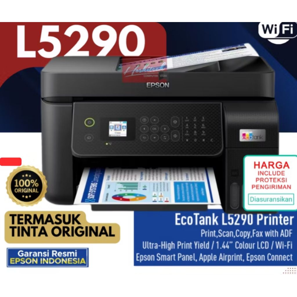 Jual Printer Epson print scan wifi ADF L5290 pengganti L5190 include ...