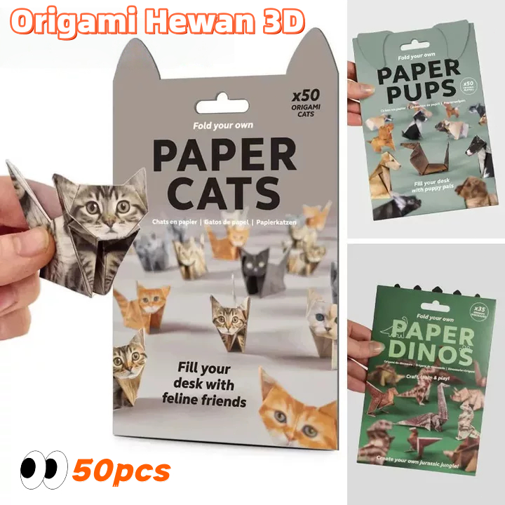 Jual [COD]Origami Hewan 3D/Kertas Lipat-Origami Motif 3d/Mainan Edukasi ...