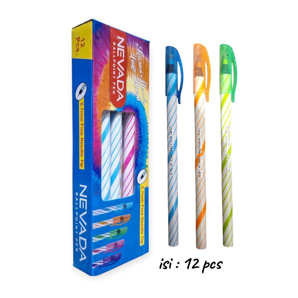 Jual PAKET Pulpen NEVADA 12 Pcs/Pulpen Murah/Pena Hitam /Ballpen/Pulpen ...