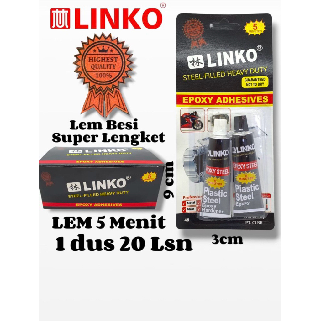 Jual Lem besi EPOXY ( 5 menit - 48gr ) LINKO - JEMPOL deh | Shopee ...