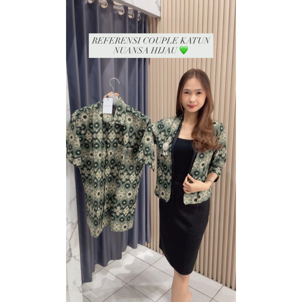 Jual Couple Endek Katun Print/Couple Endek/Endek Bali | Shopee Indonesia