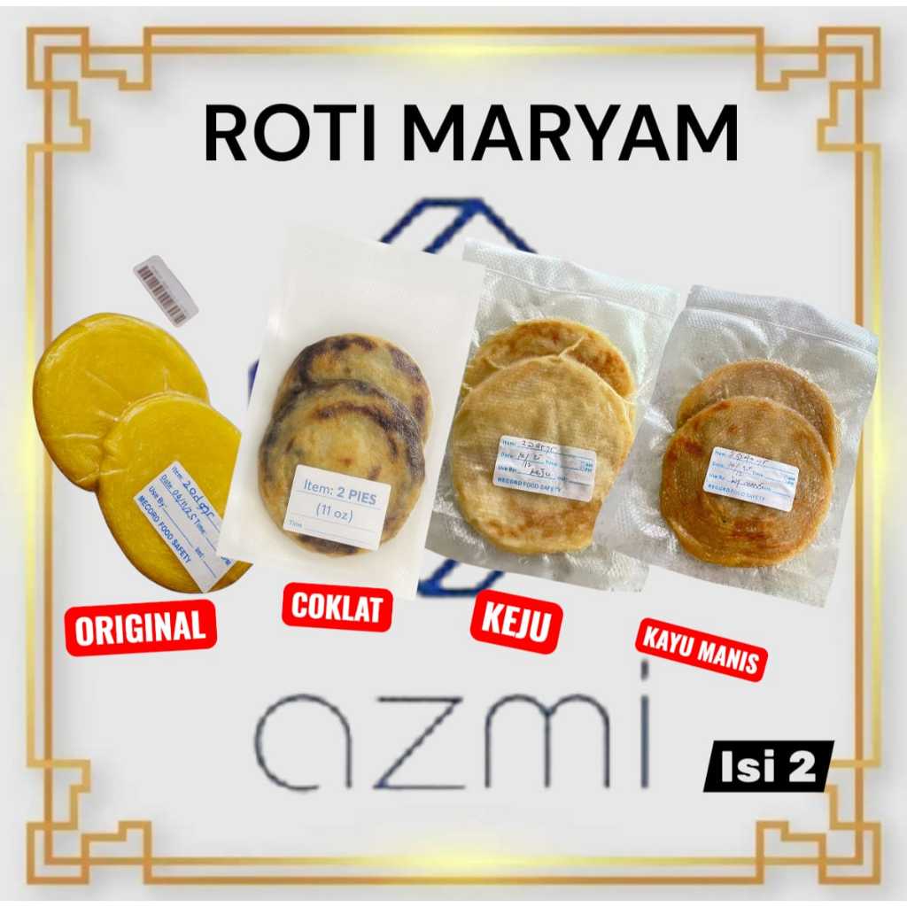 Jual Roti Maryam / Roti Canai / Roti Cane Frozen Rasa Original / Coklat ...