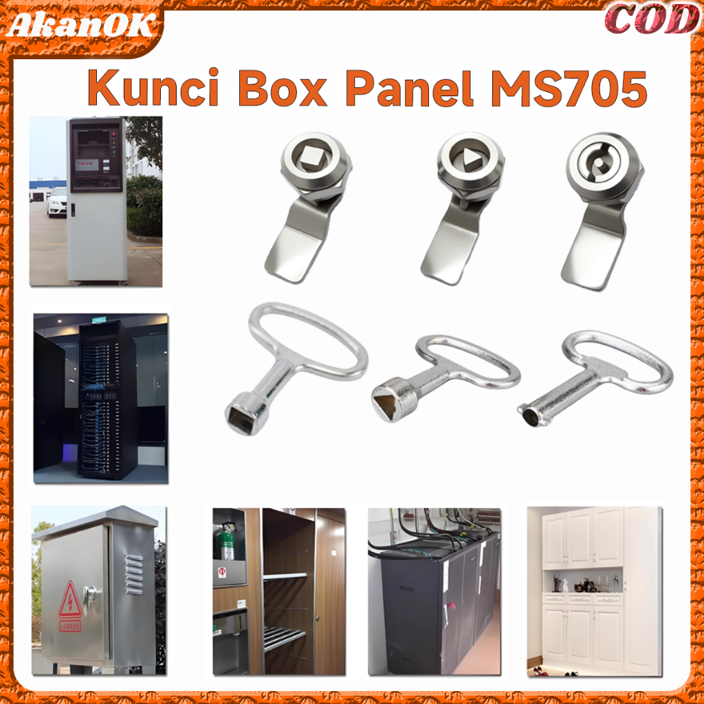 Jual Kunci Box Panel MS705 Series Original | Cam Lock Double Bit Bahan ...