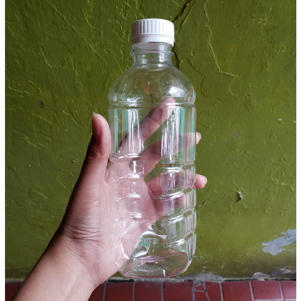 Jual (77PCS) BOTOL 500ML PLASTIK TUTUP PUTIH | BOTOL SINOM JUS SUSU ...