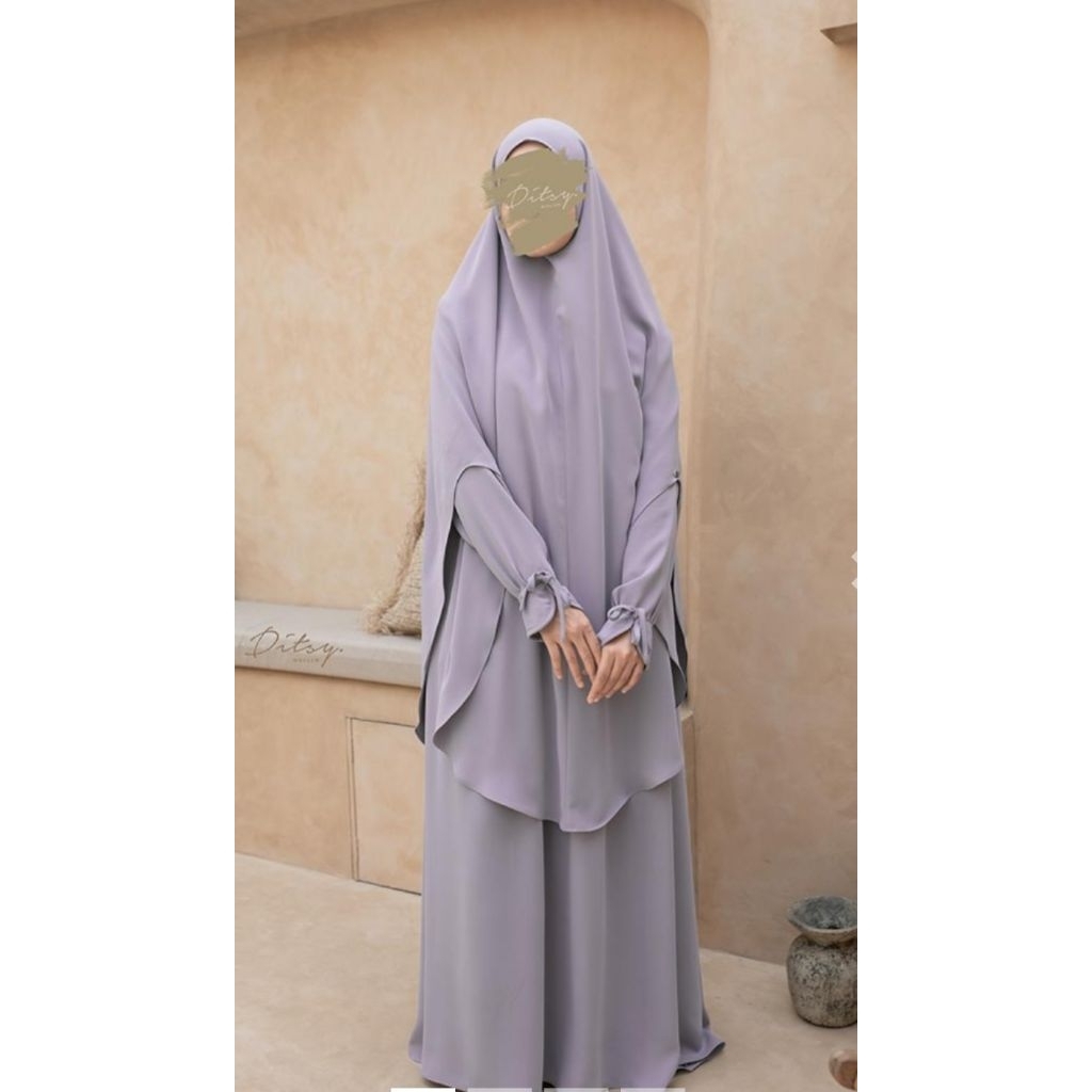 Jual DITSY MOSLEM | Liviana deep lilac | Raaha black | lasha darkmaroon ...