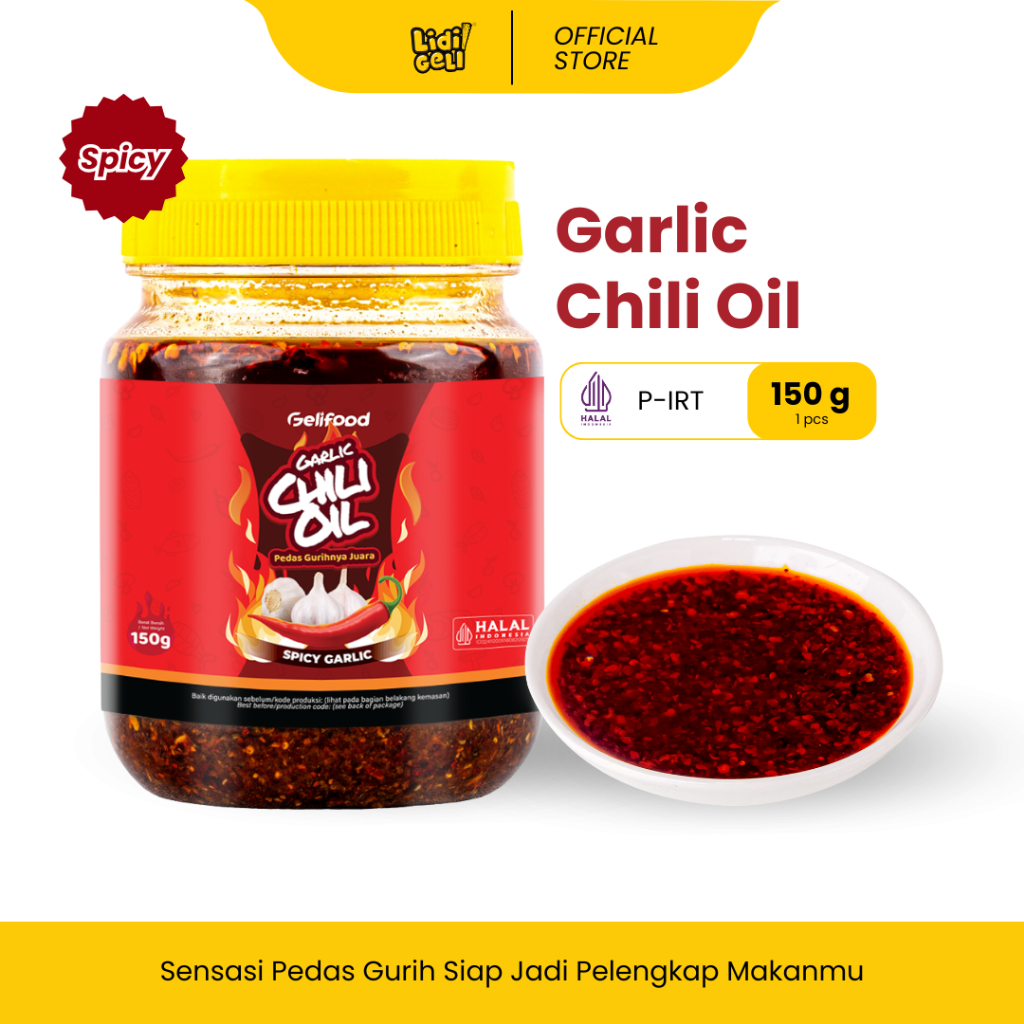 Jual Geli Food - Garlic Chilli Oil Chili Sambal Serbaguna Pedas dan ...