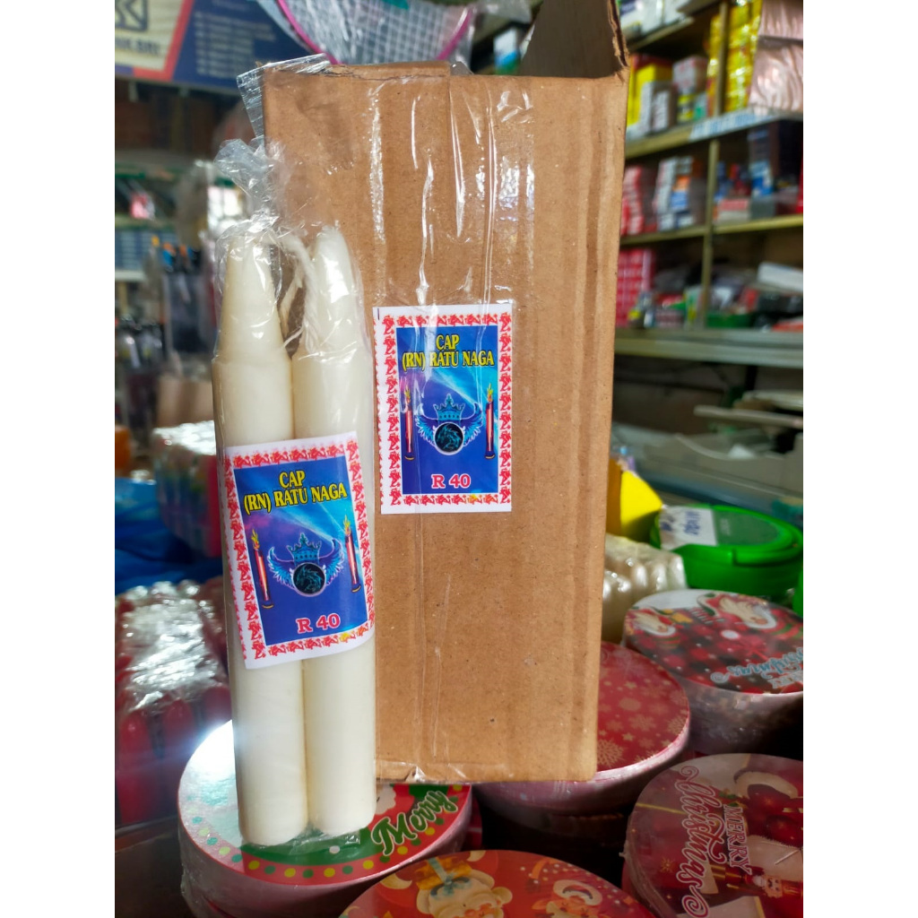 Jual Lilin R 40 Putih dan Warna ( harga 1 pack isi 2 pcs ) | Shopee ...