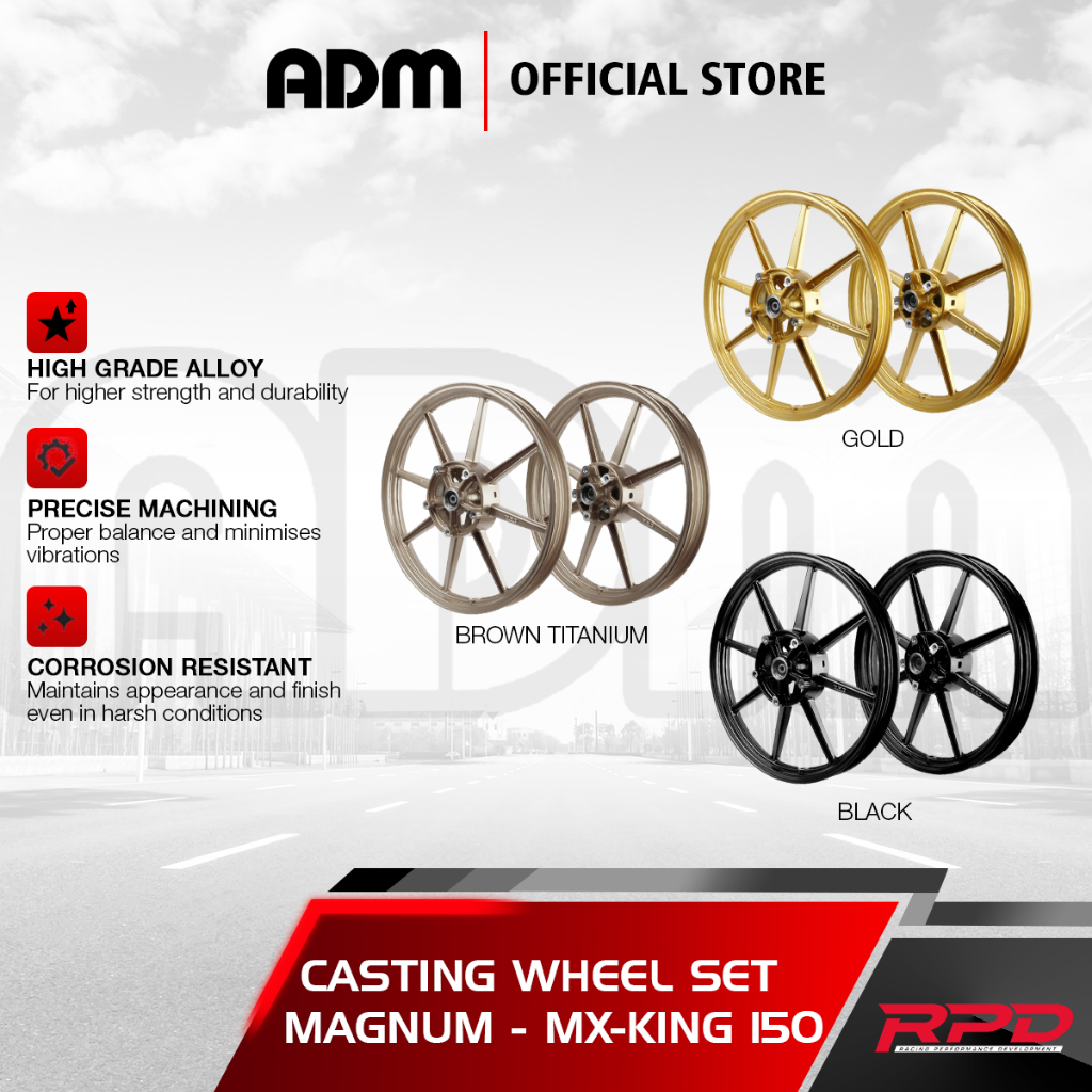 Jual Velg RPD Casting MAGNUM MX King 150 Alloy Wheel (160/185 x 17 inch ...
