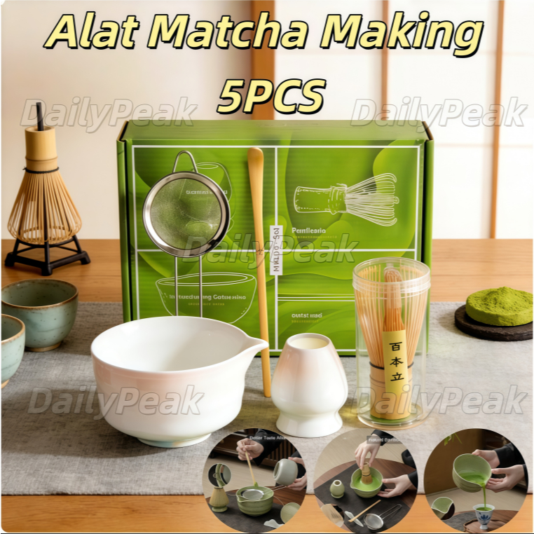 Jual 5/4PCS Japanese Matcha Tea Set Paket Lengkap | Mangkuk Matcha ...