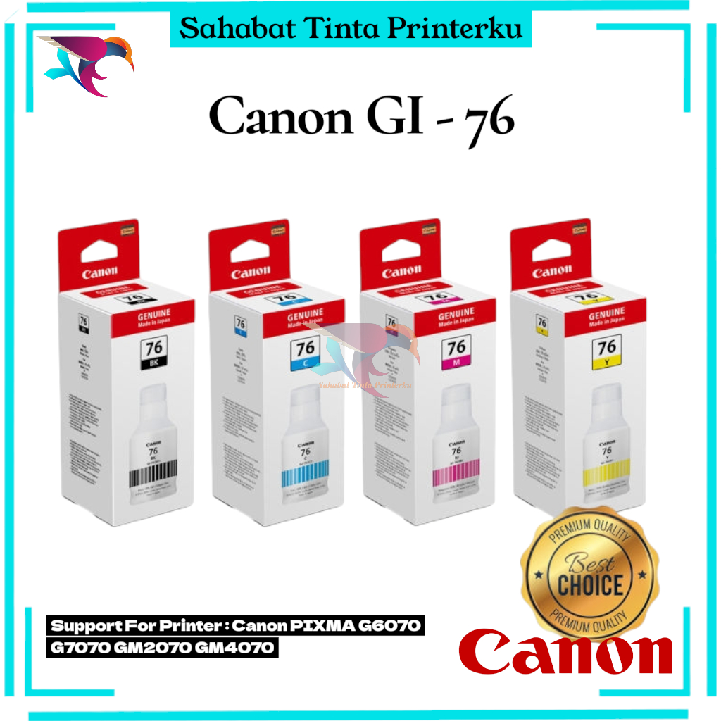 Jual Tinta Canon GI-76 Original Printer GX7070 GX6070 | Shopee Indonesia
