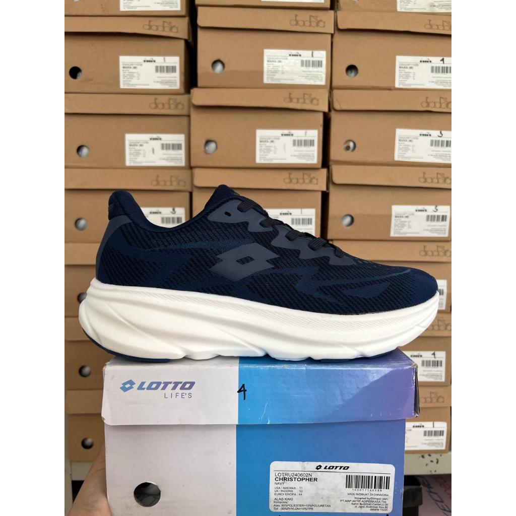 Jual Lotto Christopher Navy Men Shoes Original | Shopee Indonesia