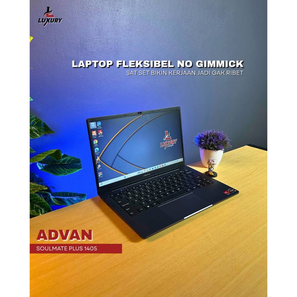 Jual LAPTOP ADVAN SOULMATE PLUS 1405 RYZEN 5 RAM SSD SECOND | Shopee ...
