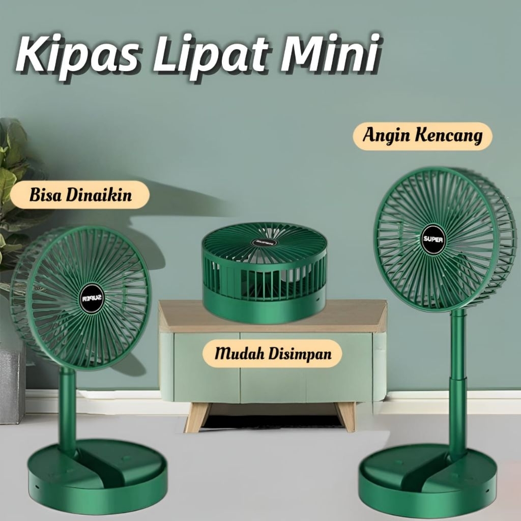 Jual Kipas Lipat Portable Fan Folding Stand/Cooling Fan• IndoPanda ...