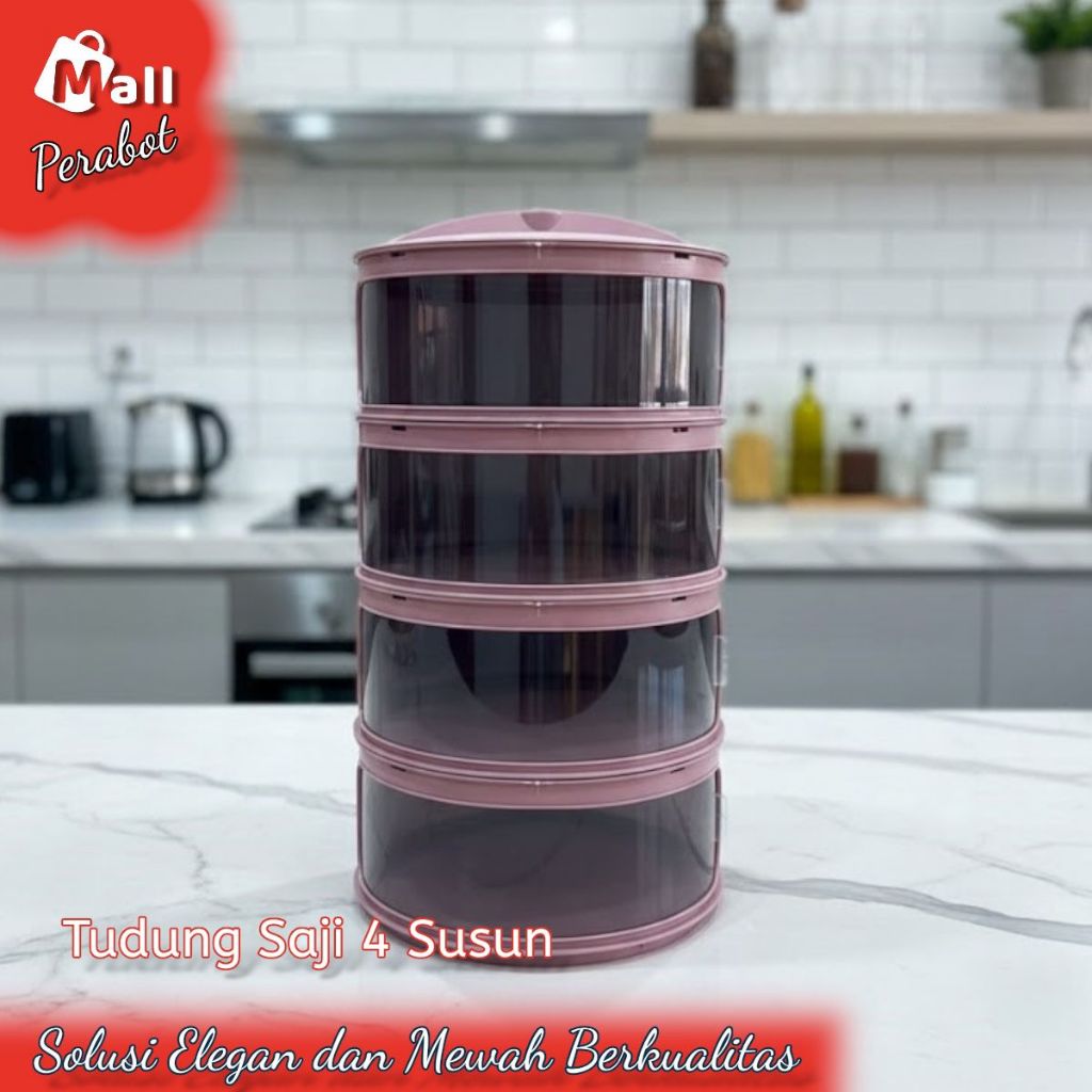 Jual Mall Perabot | Tudung Saji Susun Modern Penutup Makanan 4 | 5 ...