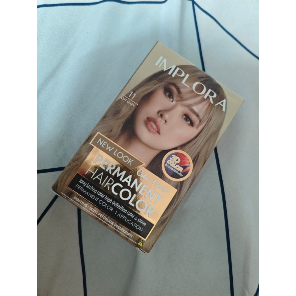 Jual Implora New Permanent Hair Color | Pewarna Rambut Ash Grey ...