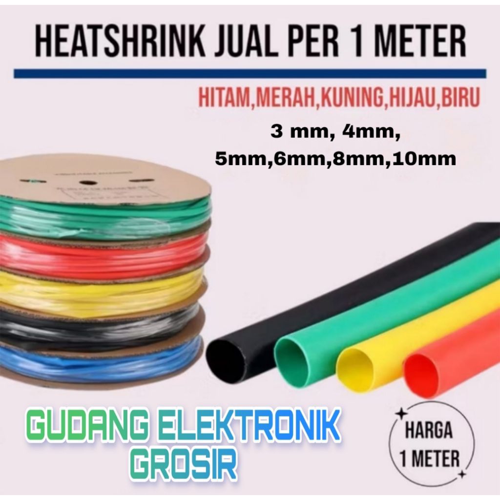 Jual ISOLASI BAKAR /SELANG BAKAR/ HEAT SHRINK TUBE / SELONGSONG KABEL ...