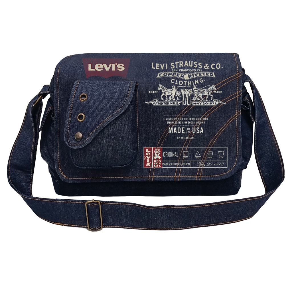 Jual Tas Selempang Pria Distro Trendi 2026 Denim Slempang Laki Soren ...