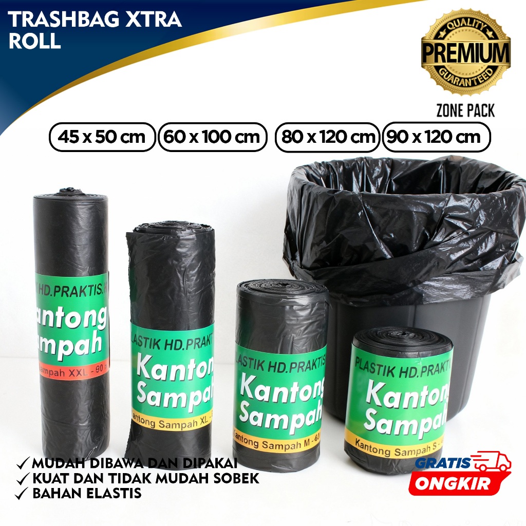 Jual Plastik Tempat Sampah | Kantong Plastik Sampah | Trash Bag Hitam ...
