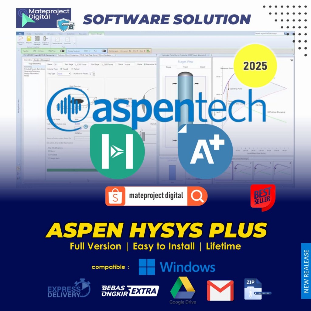 Jual Aspen Hysys Plus 15 14 Full Version Software Simulasi Chemical ...