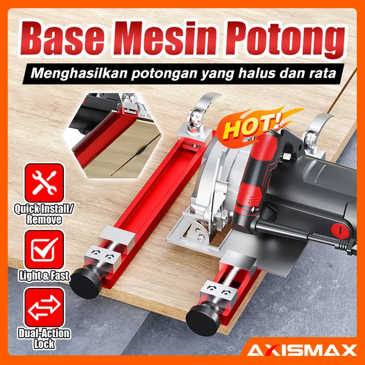 Jual Circular Saw Base Guide - Penggaris Panduan Mesin Potong Kayu ...