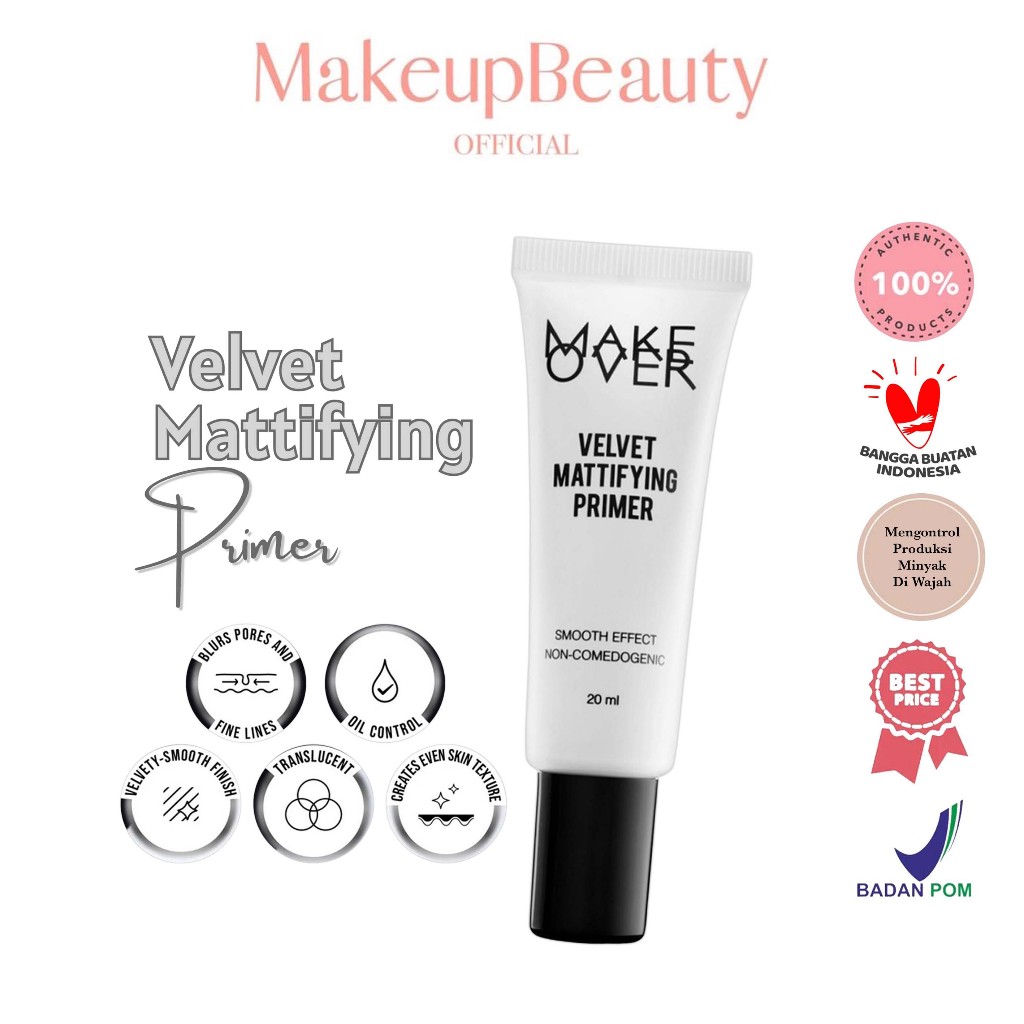 Jual MAKE OVER Velvet Mattifying Primer 20ml - Makeup Primer | Shopee ...
