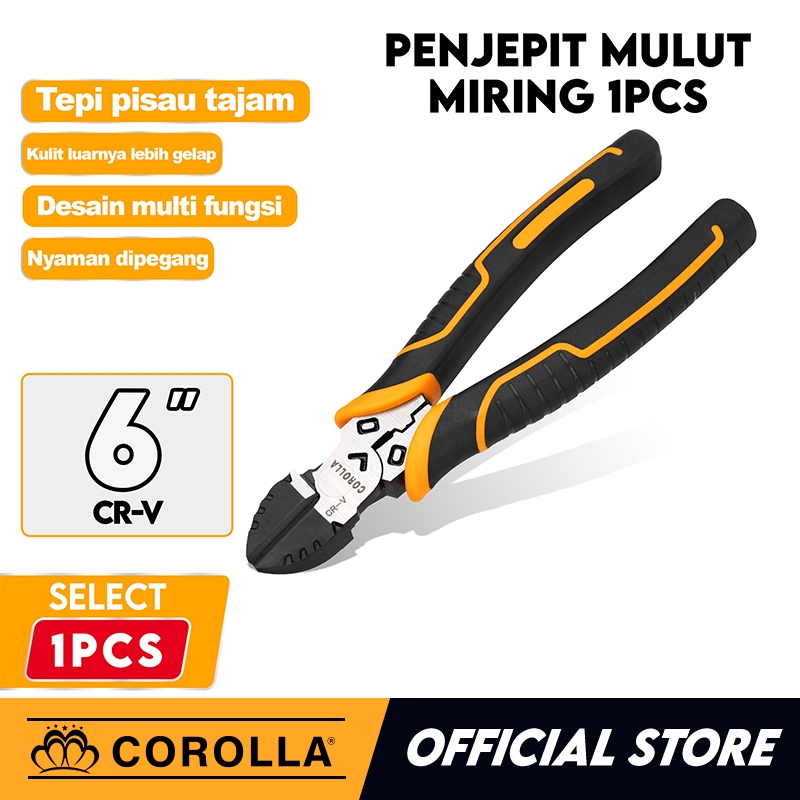 Jual COROLLA Tang Potong Diagonal Cutting Pliers 6 Inch Tang Gunting ...