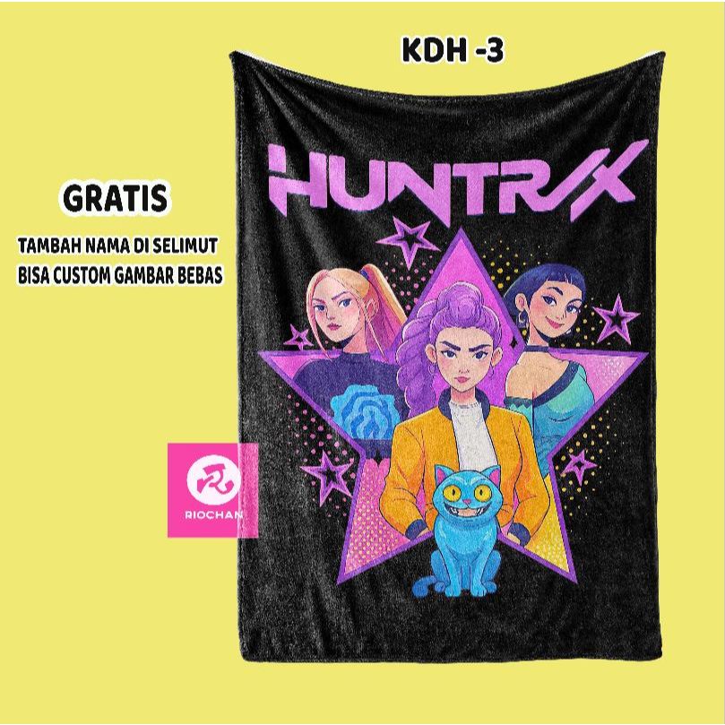 Jual selimut Kpop Demon Hunters - KPOP DEMON HUNTERS - Selimut karakter ...