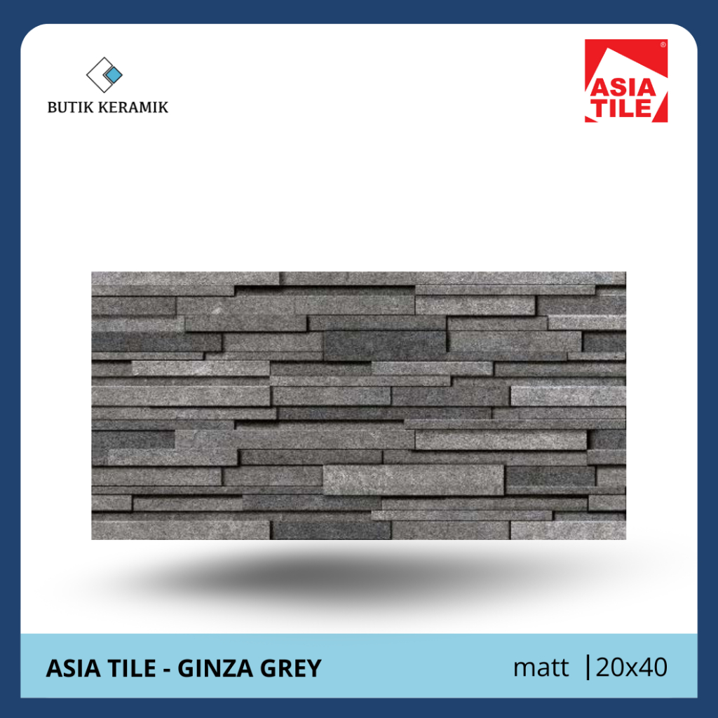 Jual Keramik 20x40 Matt | ASIA TILE| GINZA SERIES | Grade A / KW 1 ...