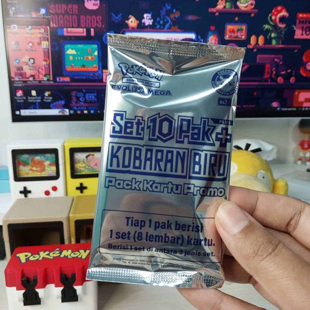 Jual Kartu Pack Promo Pokemon Kobaran Biru Indonesia ori masih segel ...