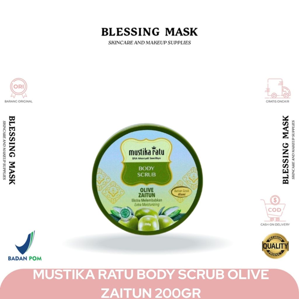 Jual Mustika Ratu Lulur Zaitun Body Scrub 200gr | Perawatan Tubuh ...
