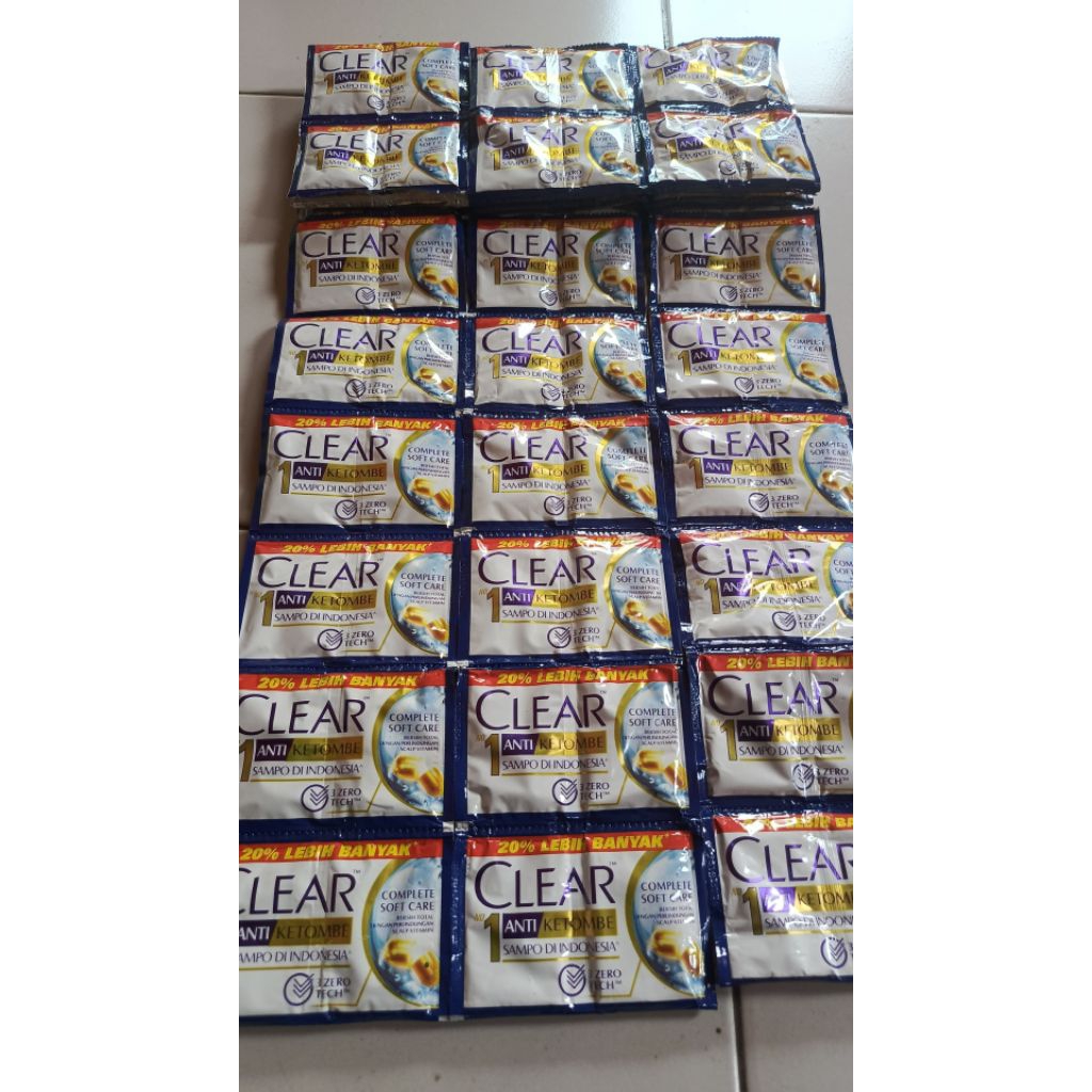 Jual Unilever Shampo Clear 1 Renceng/12Baris/24pcs | Shopee Indonesia