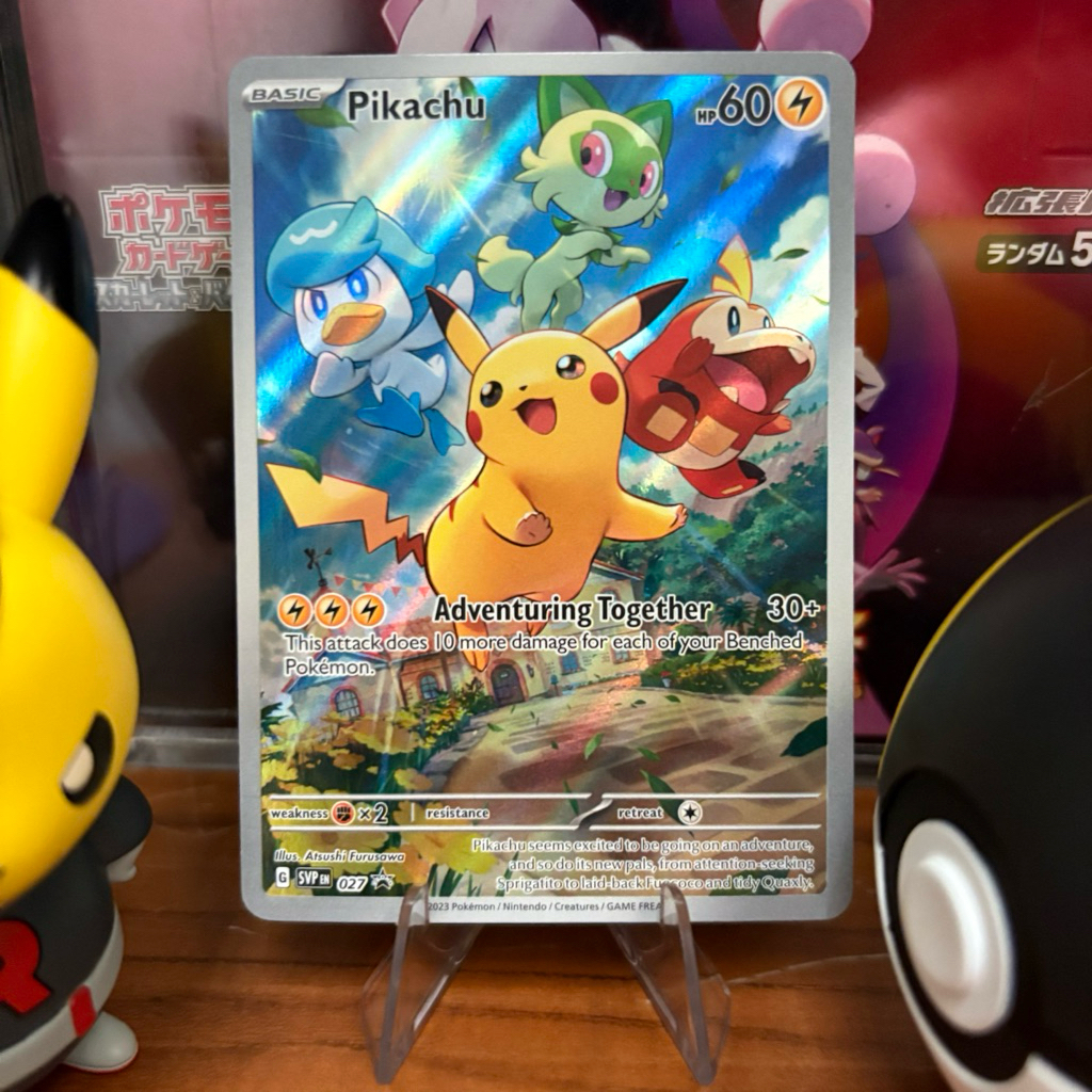 Jual Pikachu Paldea Promo 027 ENG - Black Star Promo - Pokemon Promo ...