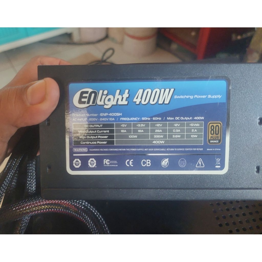 Jual power supply ENLIGHT 400W 80plus | Shopee Indonesia