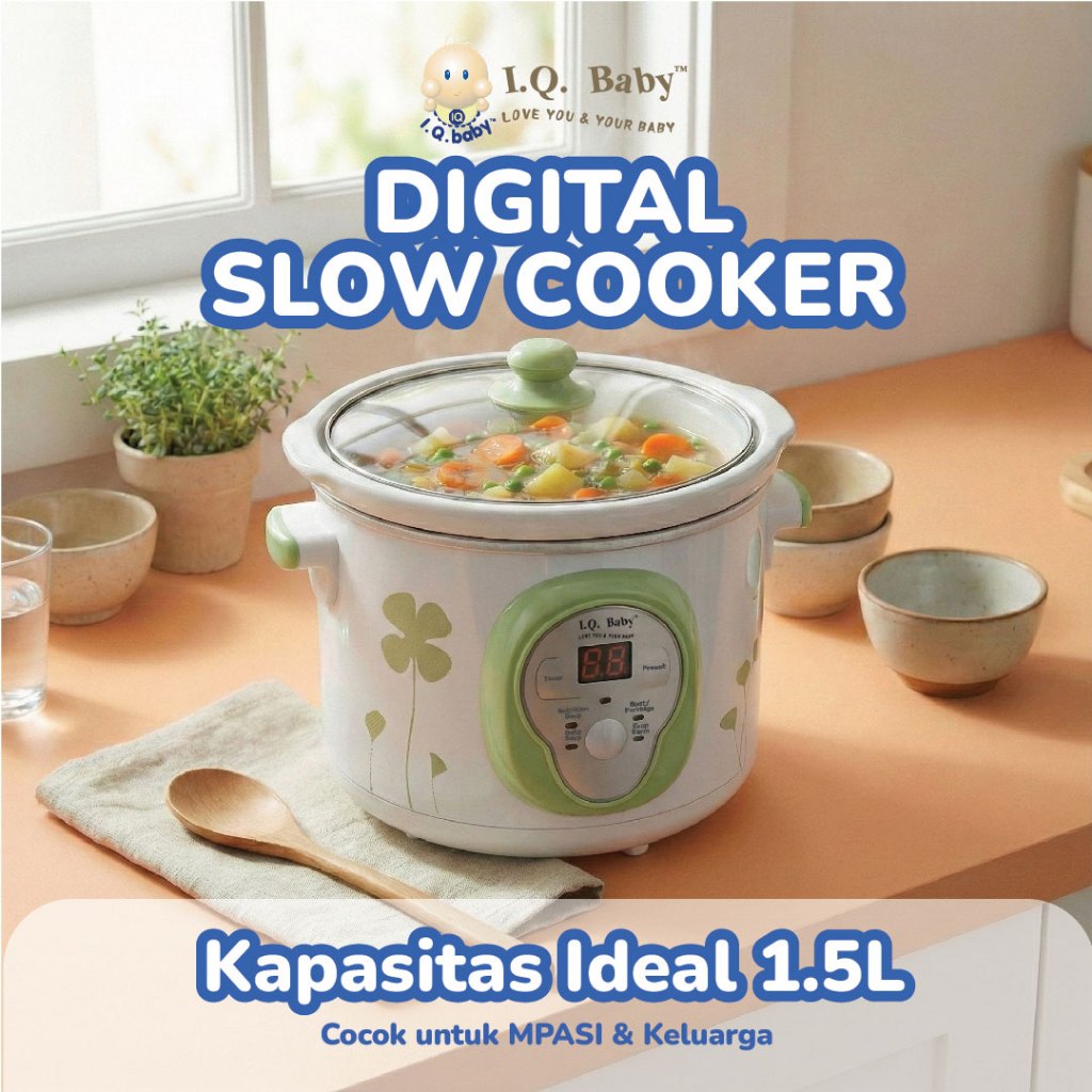 Jual I.Q. BABY Panci Tim Digital ukuran 1,5L untuk Masak MPASI Soup ...