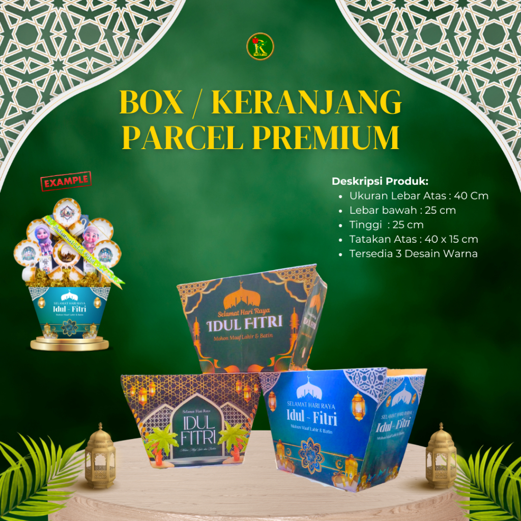 Jual Box Parcel Idul Fitri / Keranjang Parcel / Box Hampers Idul Fitri ...
