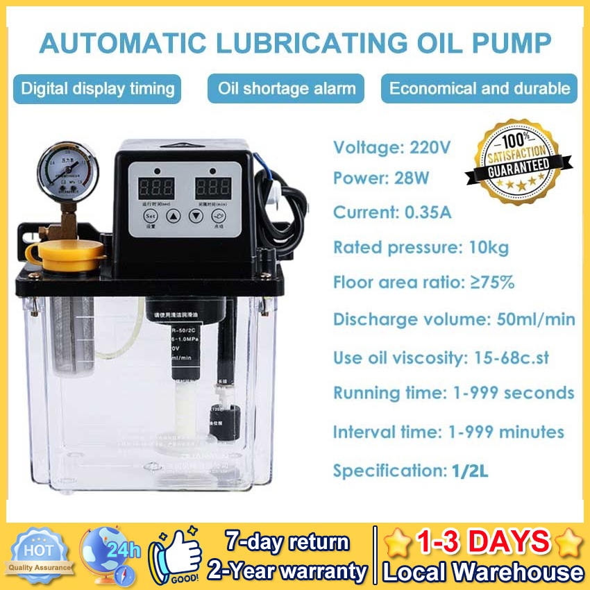 Jual READY STOCK + COD 2L Automatic lubricating oil pump CNC lathe ...