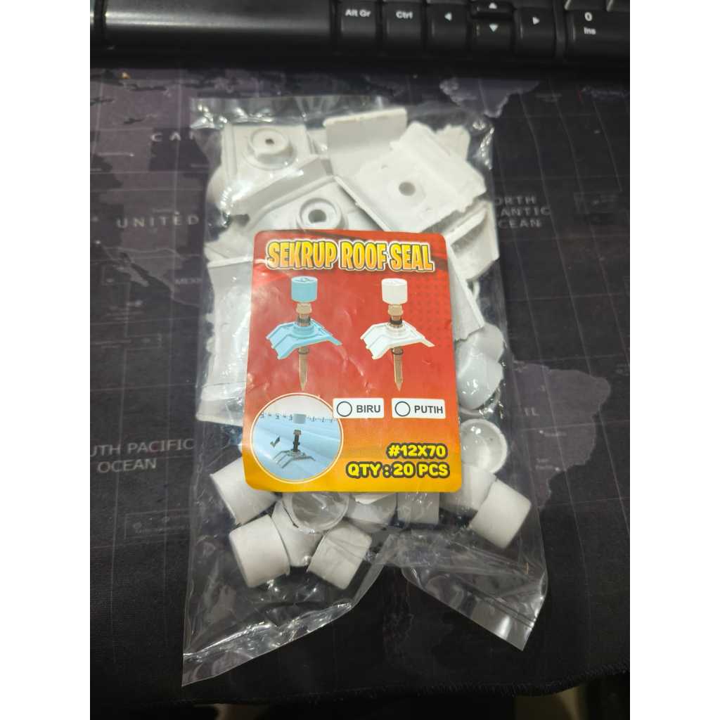 Jual 1PAK 20set / TUTUP BAUT ROOFING ALDERON roof seal ATAS UPVC ...