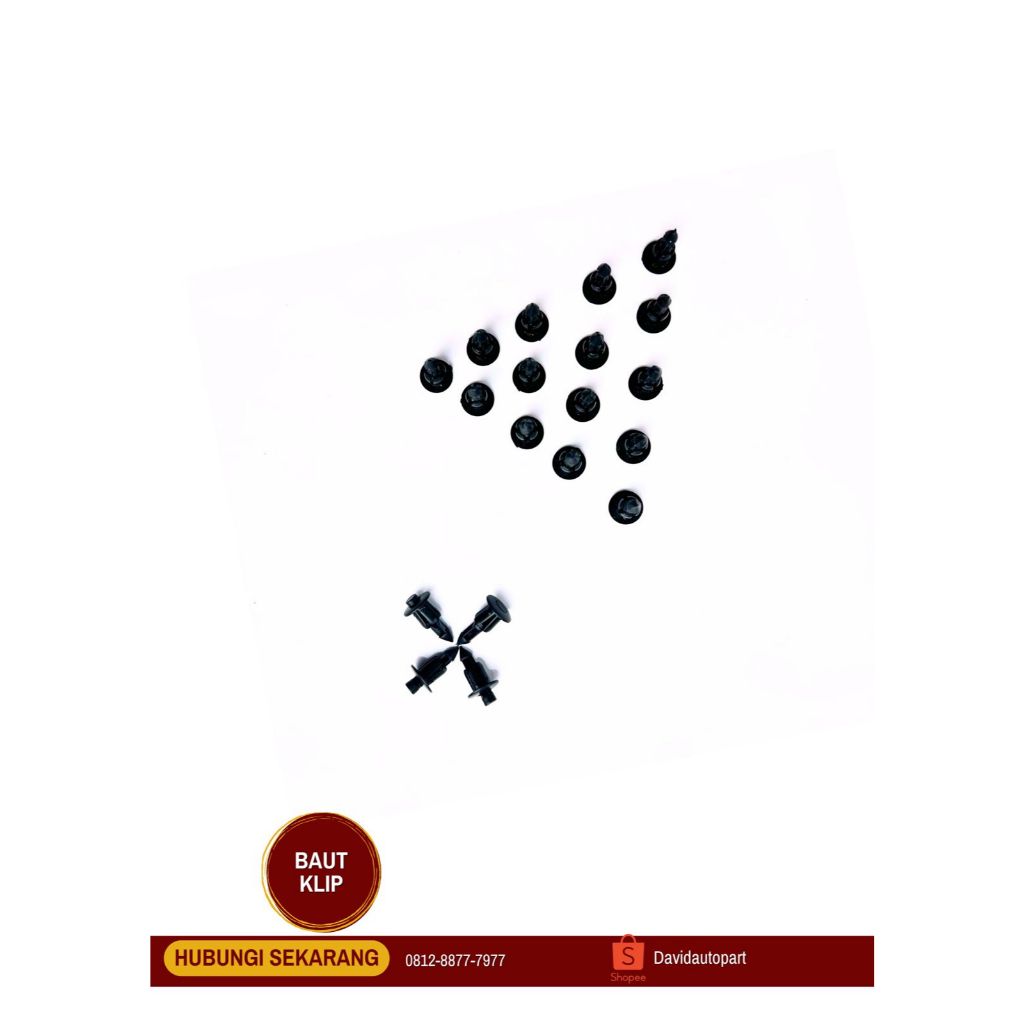 Jual Baut Rivet klip body motor. baut klip berbentuk panah berbahan ...
